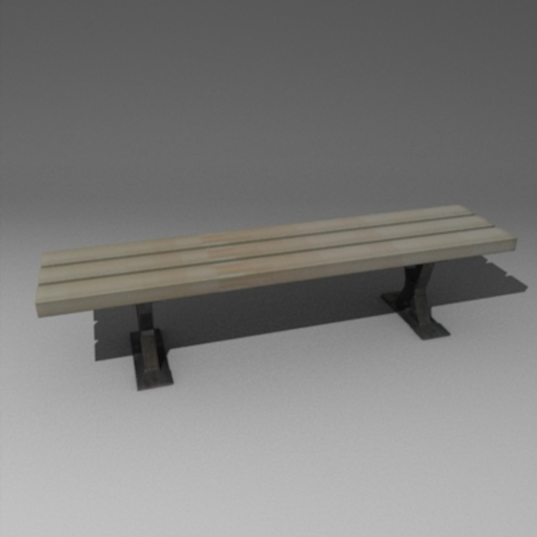 3d model bench