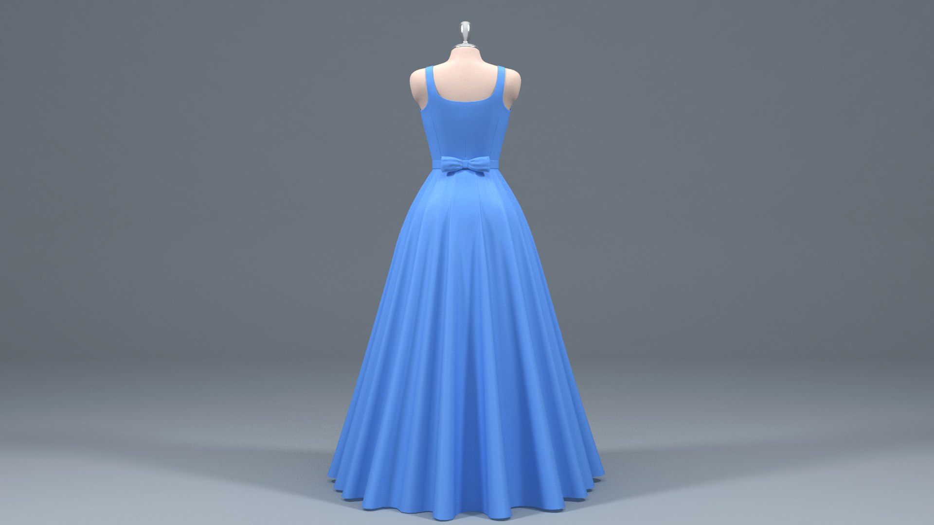 3D Model Elegant Gown Dress - TurboSquid 1483392