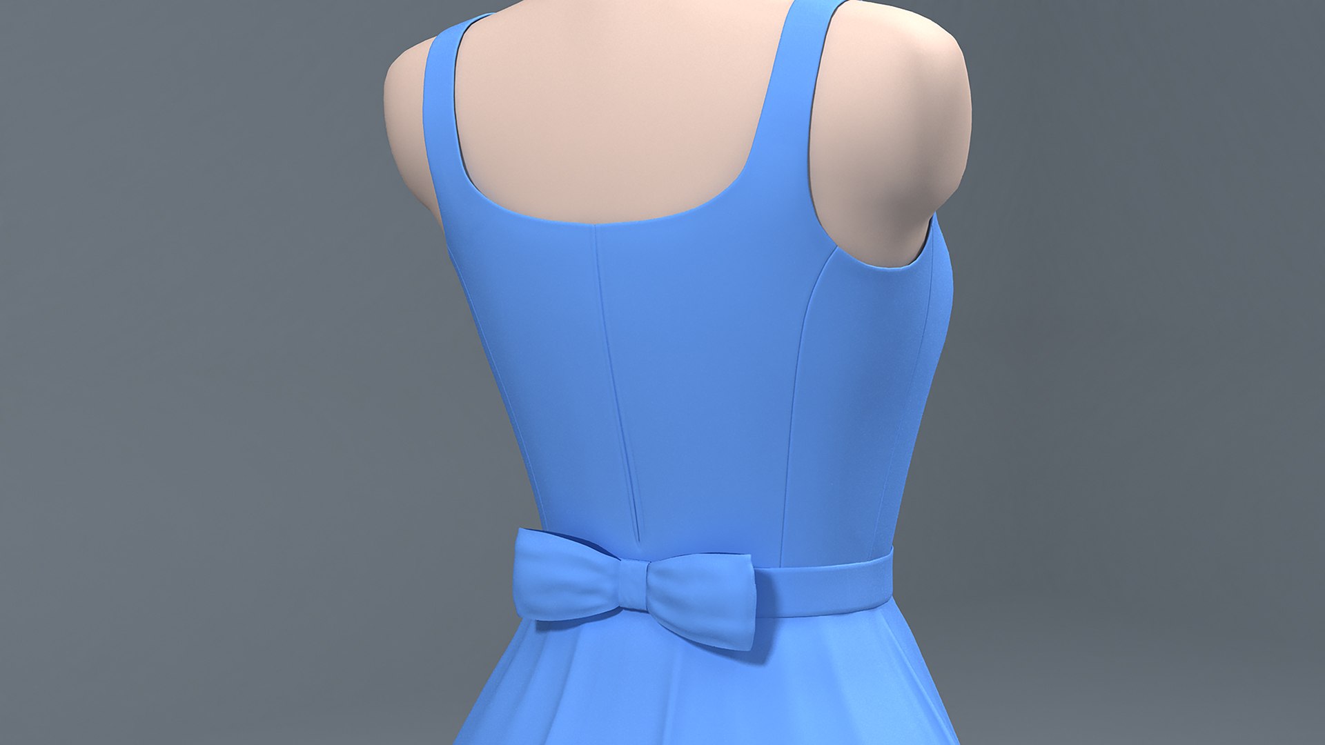 3D Model Elegant Gown Dress - TurboSquid 1483392