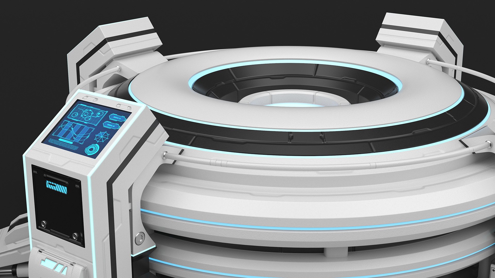 3D Futuristic Control Panel For Planet Exploration Model - TurboSquid ...