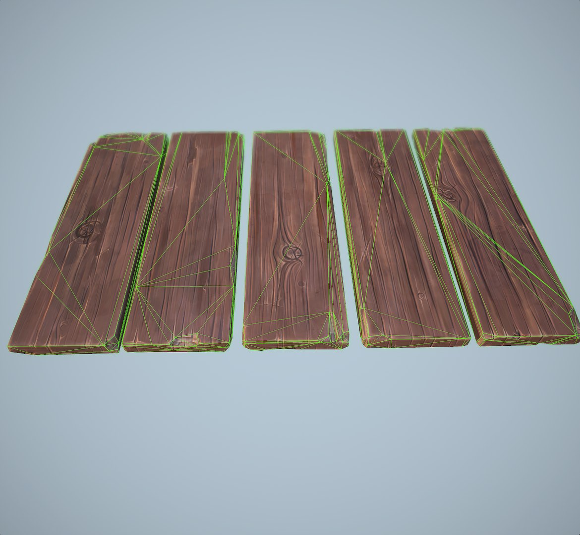 3d Model Stylized Wooden Planks