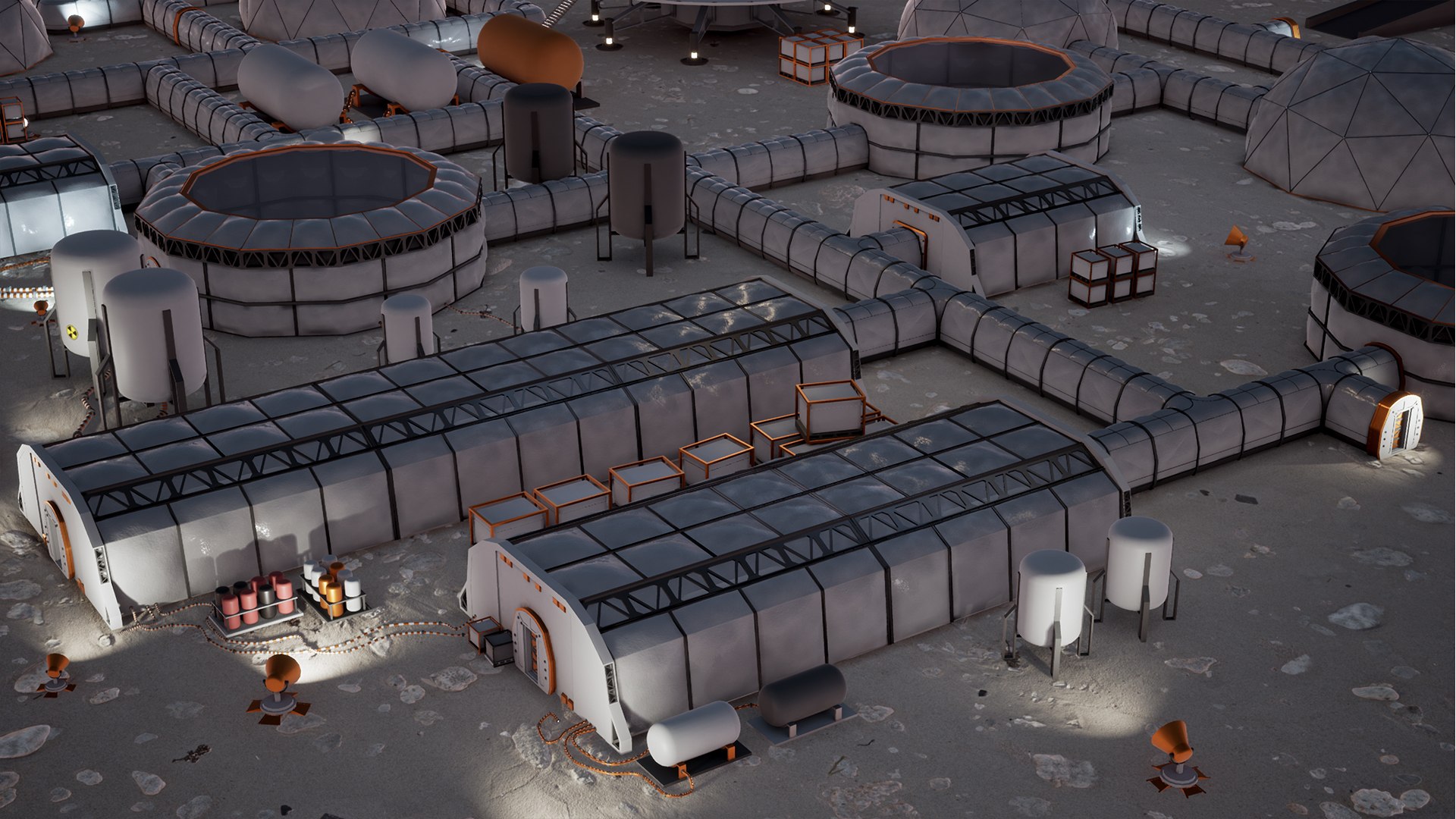 Low Poly Modular Space Station 02 3D Model - TurboSquid 2259331