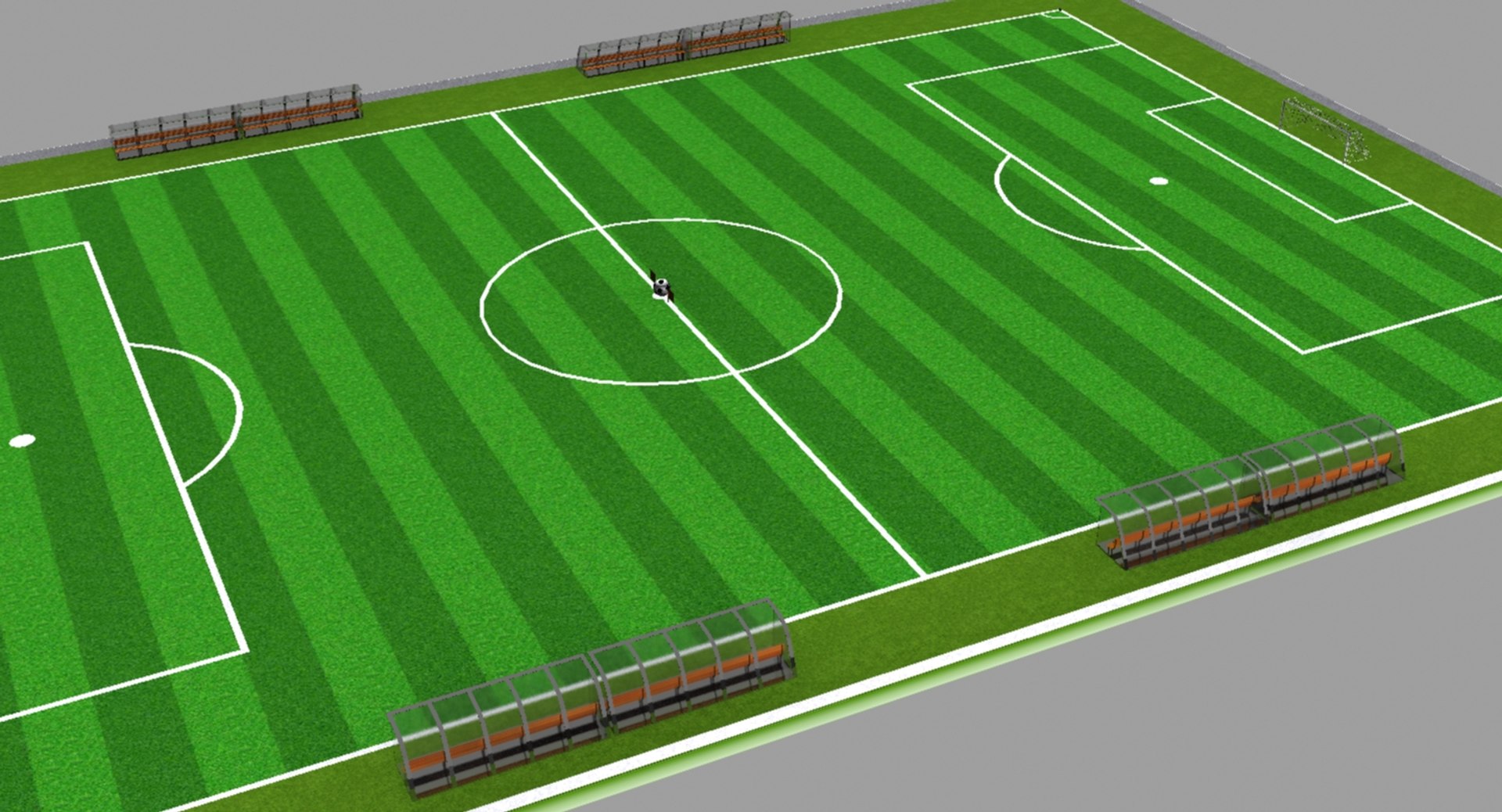 3d Football Field Soccer