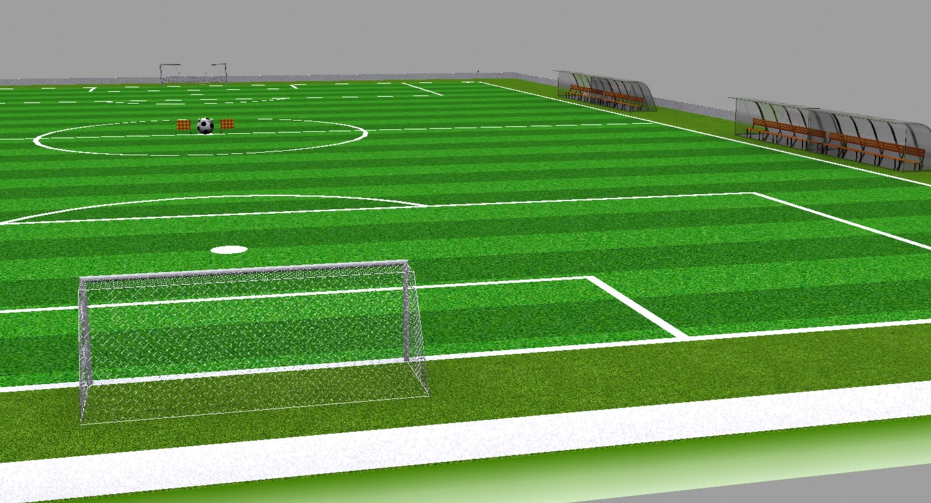 3d Football Field Soccer