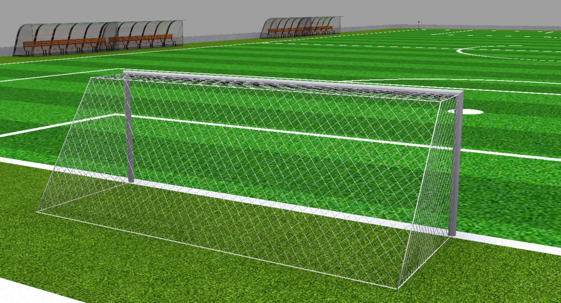3d Football Field Soccer