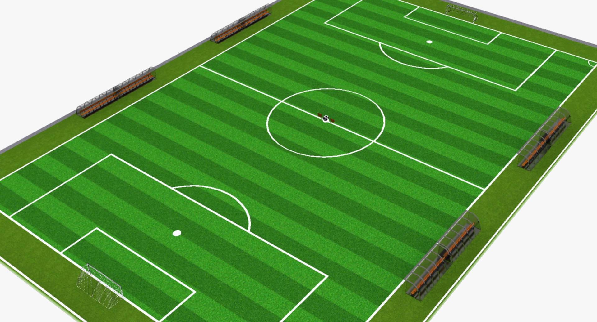 3d Football Field Soccer