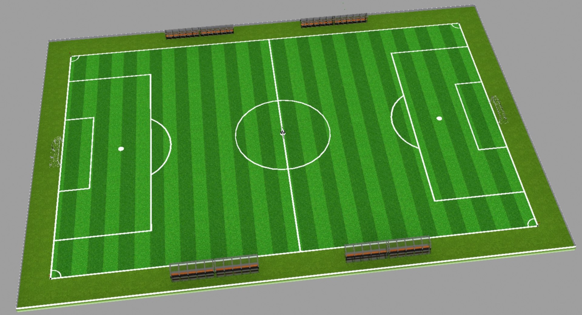 3d Football Field Soccer