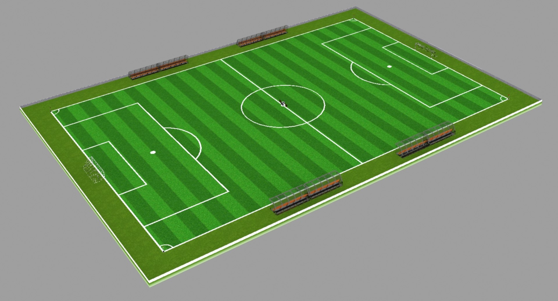 3d Football Field Soccer