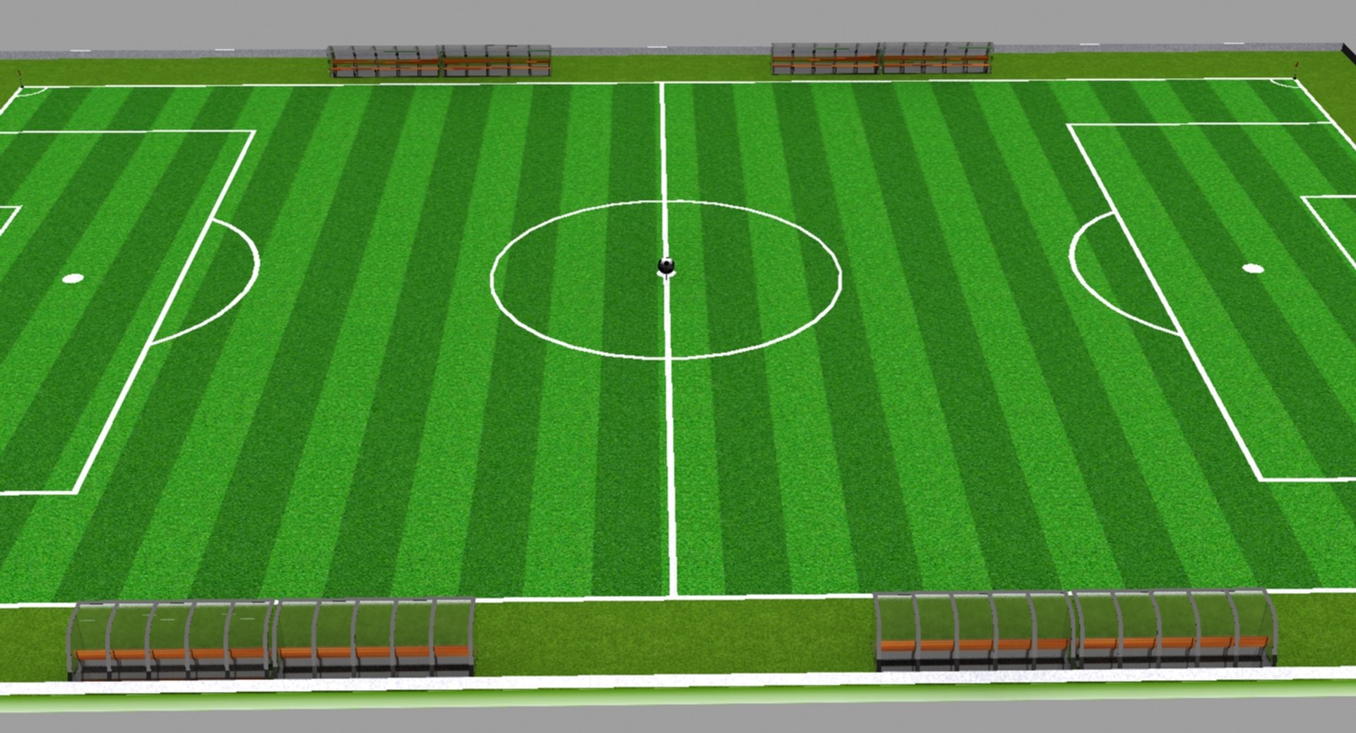 3d Football Field Soccer