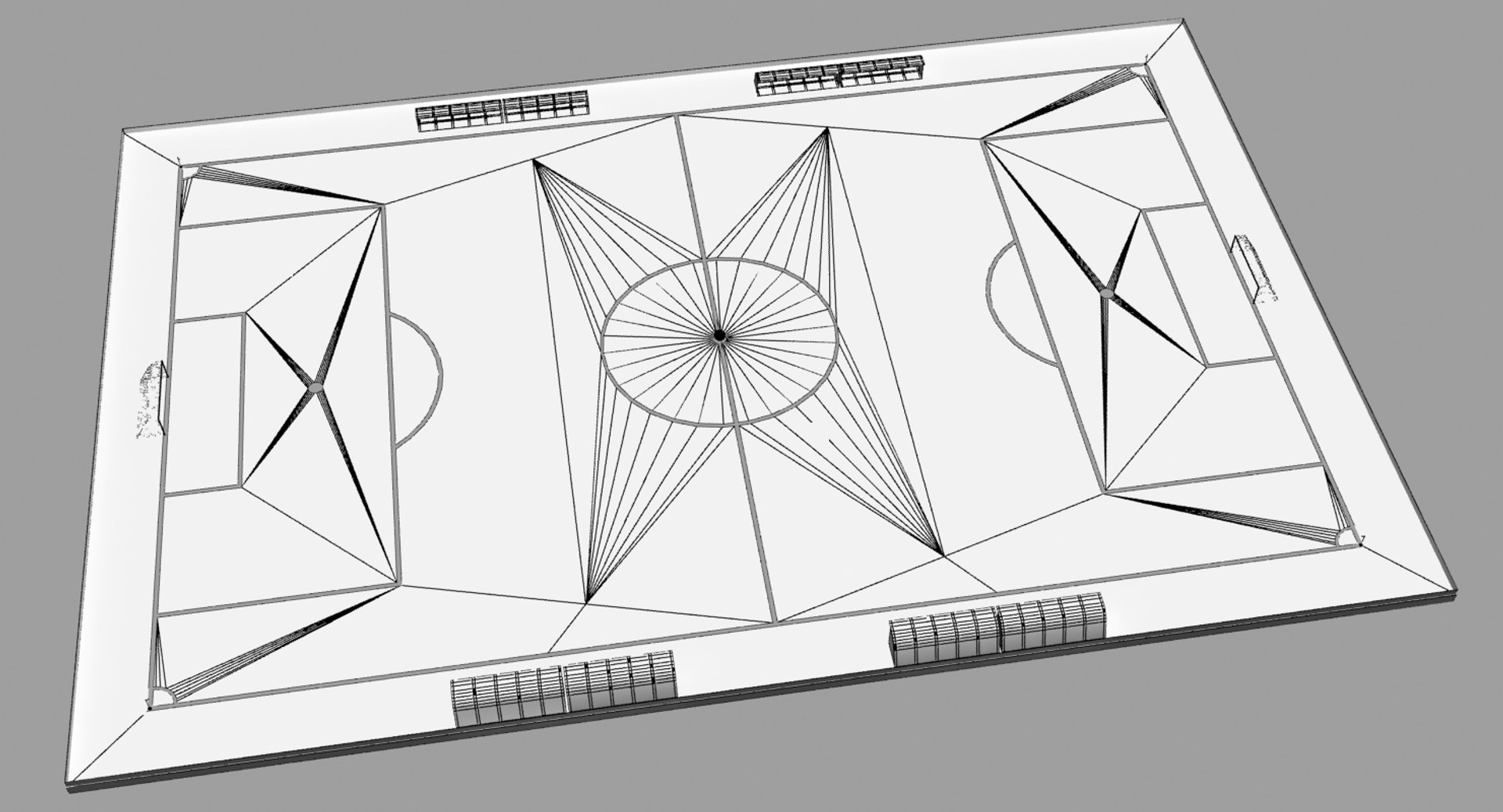 3d Football Field Soccer