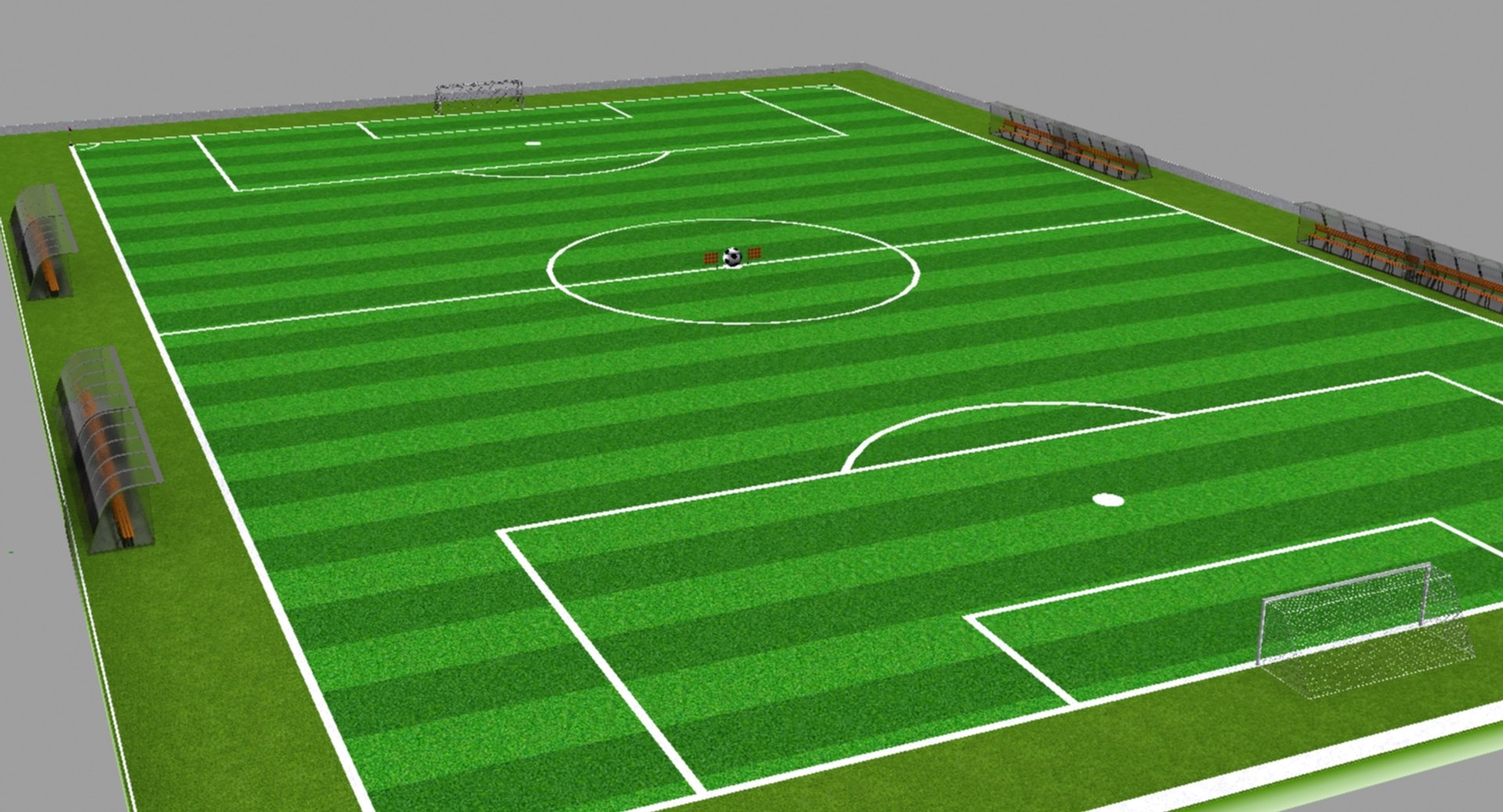 3d Football Field Soccer