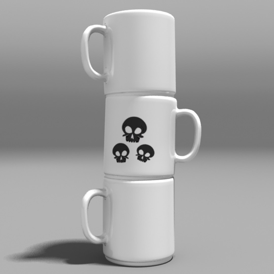 3d Cup Glassware Mug