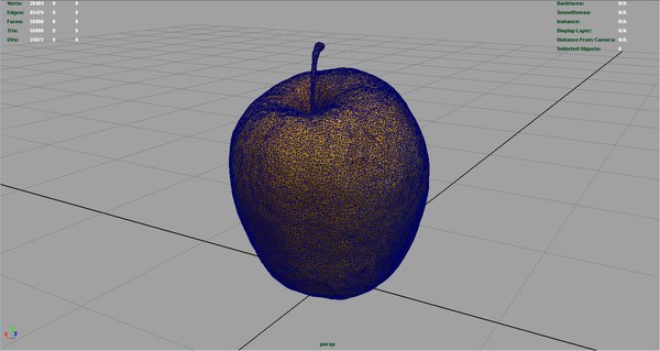 3d apple model