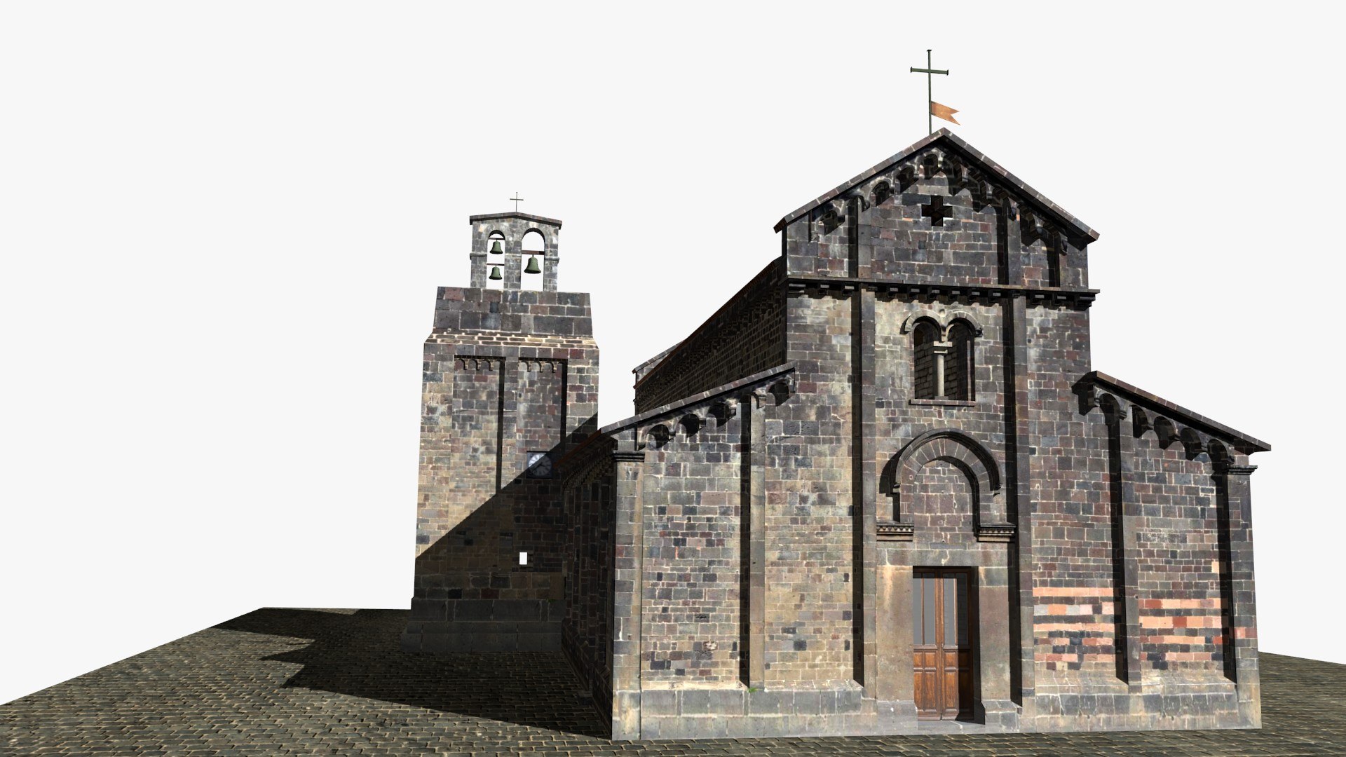 Romanic Church Ardara Exterior 3d Max
