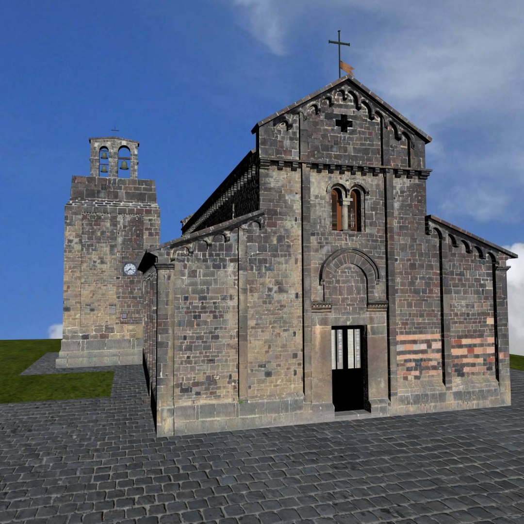 Romanic Church Ardara Exterior 3d Max