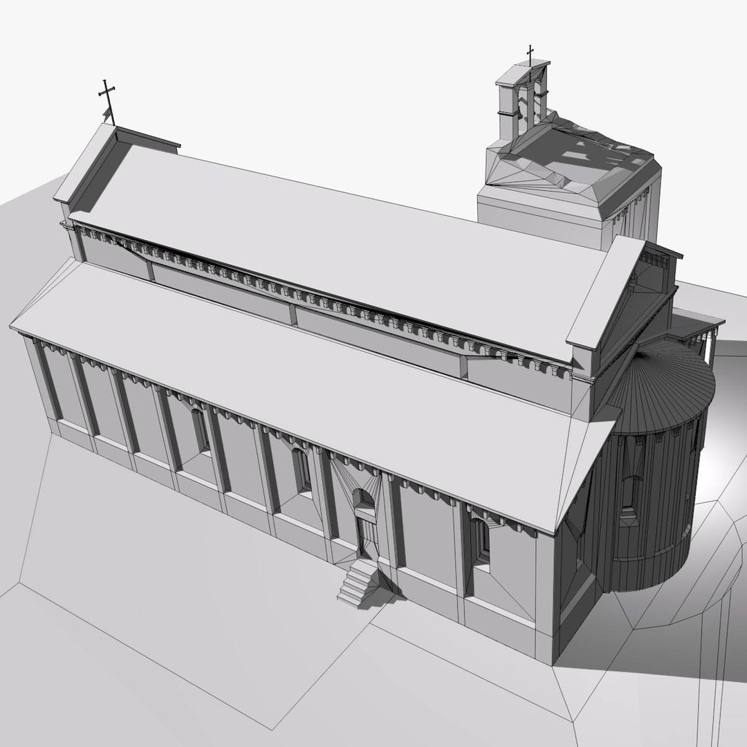 Romanic Church Ardara Exterior 3d Max
