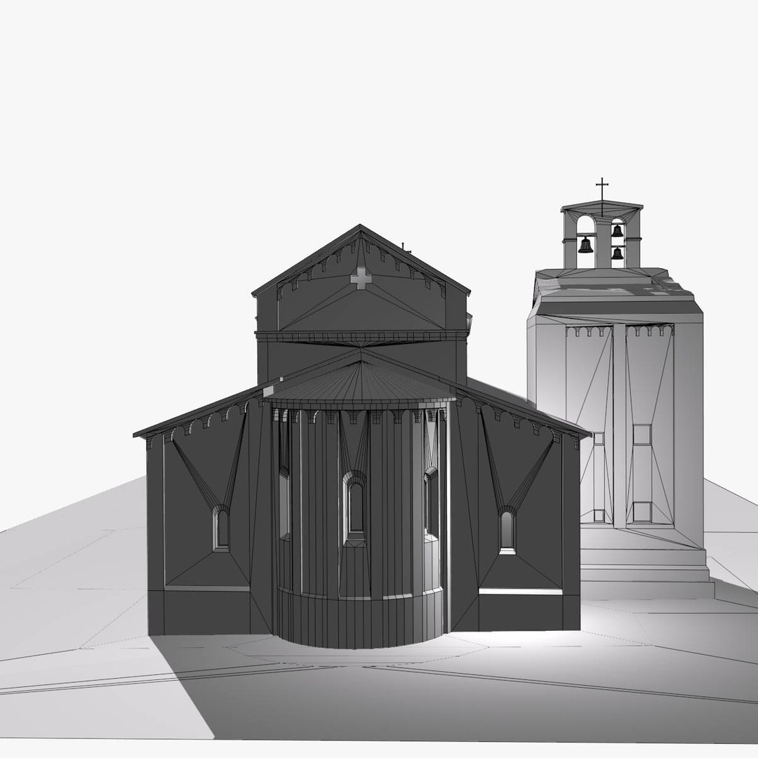 Romanic Church Ardara Exterior 3d Max