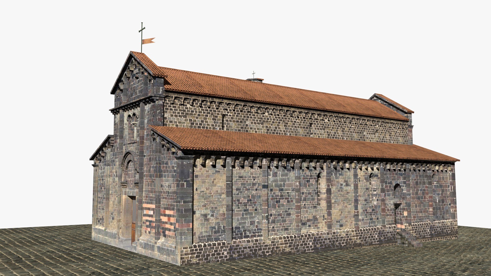 Romanic Church Ardara Exterior 3d Max