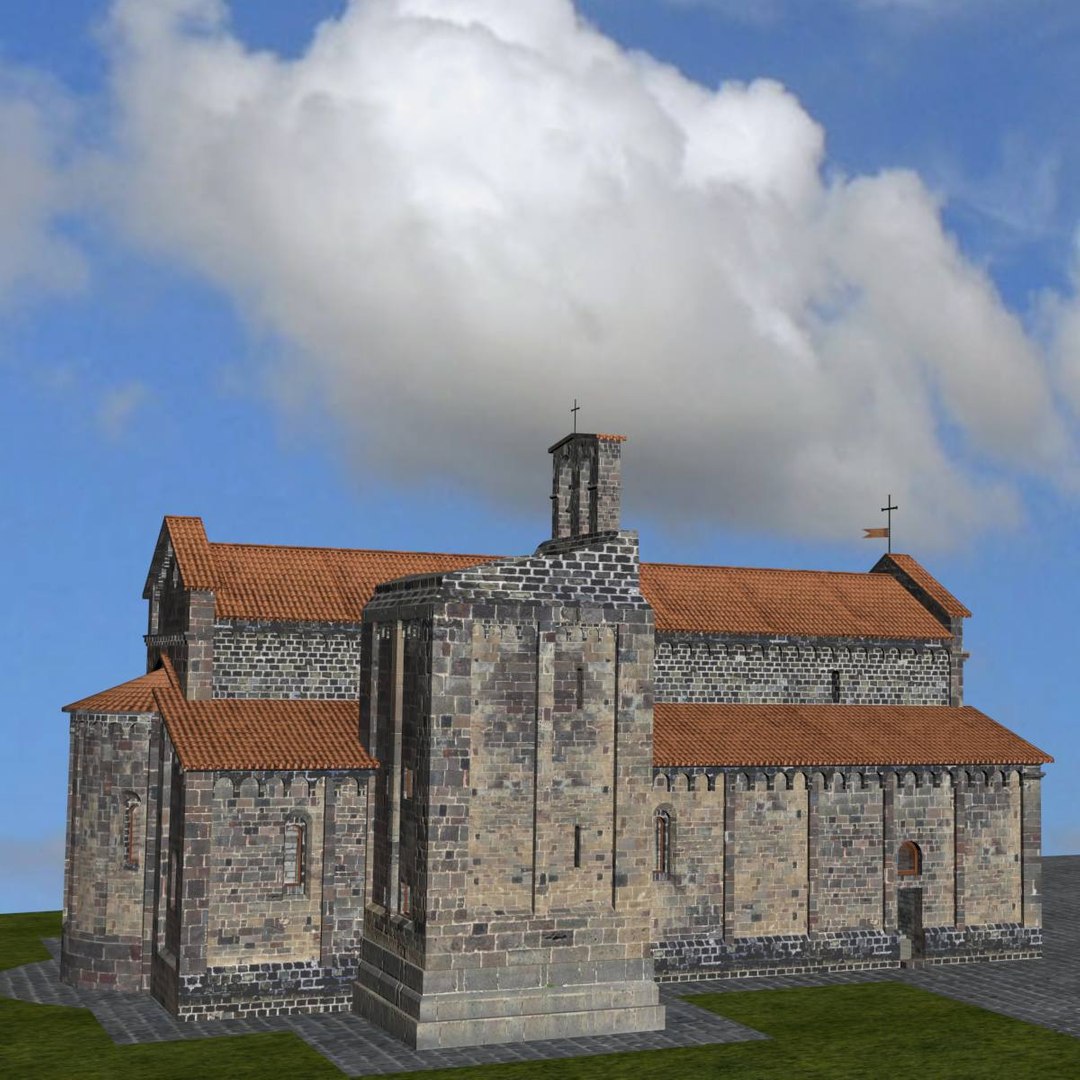 Romanic Church Ardara Exterior 3d Max