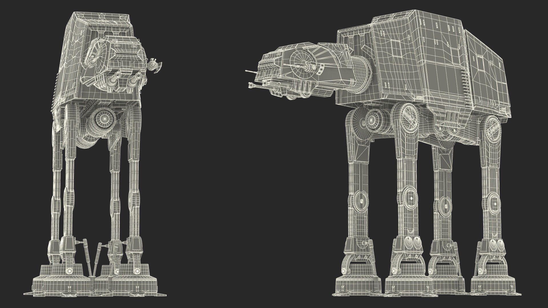 Star Wars AT AT Light Rigged 3D model - TurboSquid 2115709