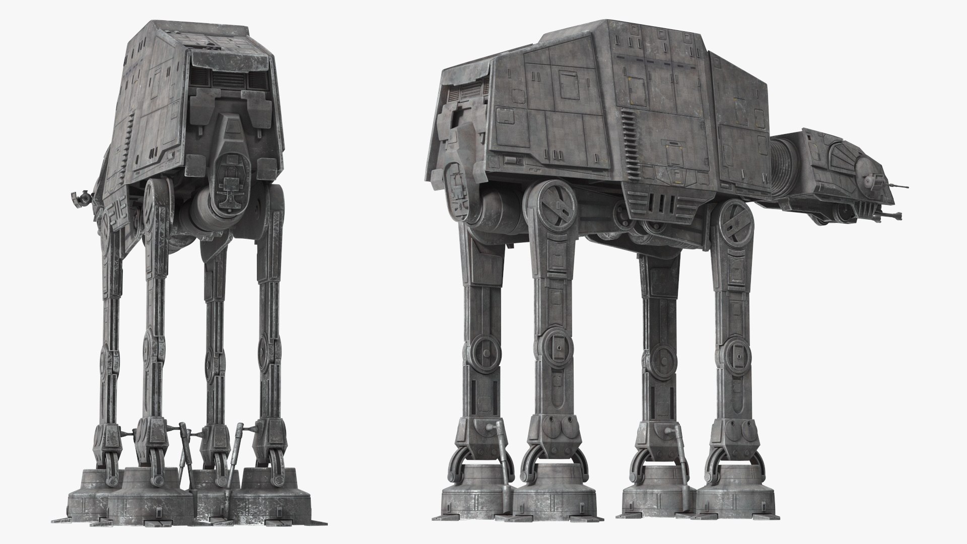 Star Wars AT AT Light Rigged 3D Model - TurboSquid 2115709