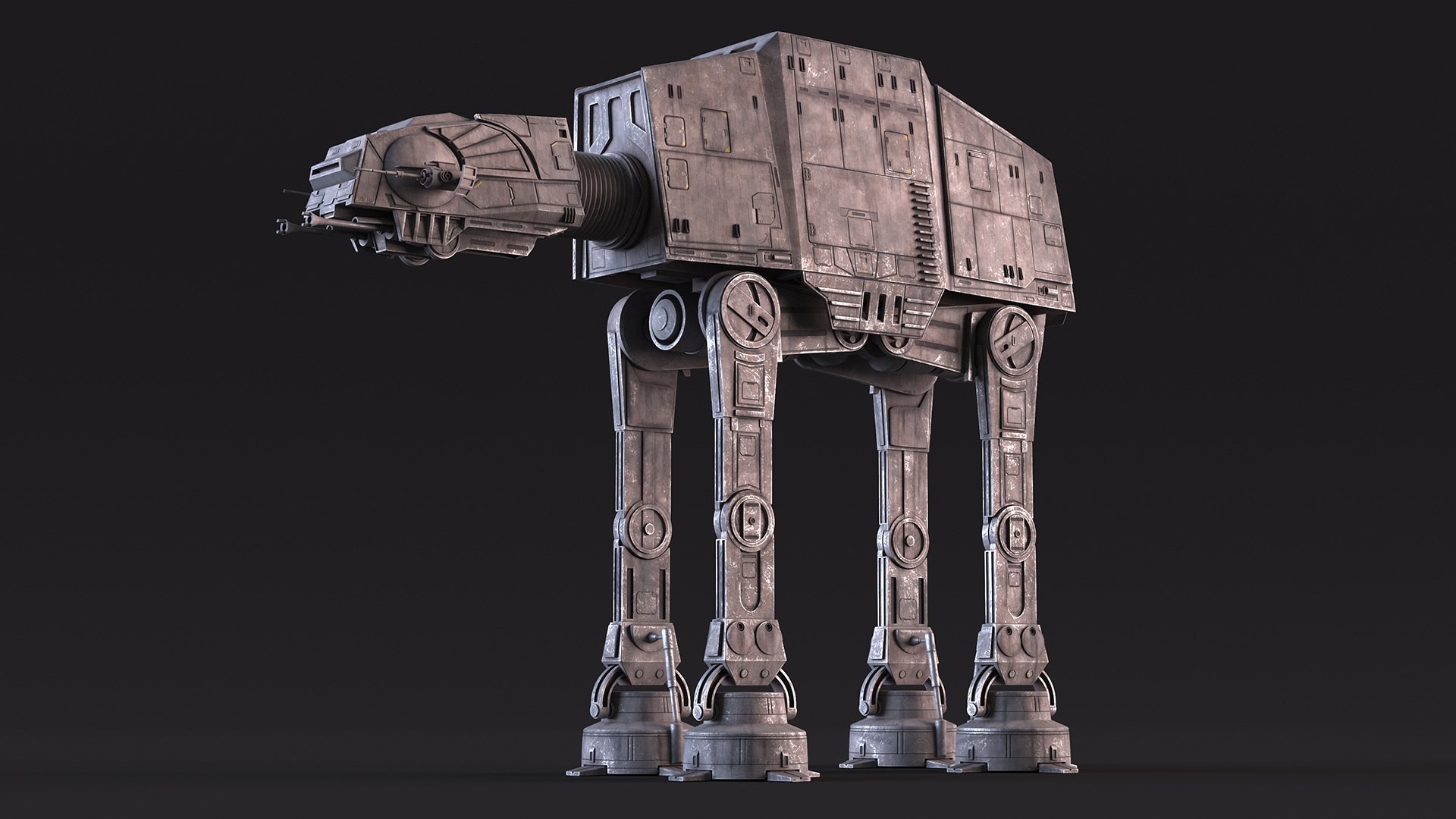 Star Wars AT AT Light Rigged 3D Model - TurboSquid 2115709