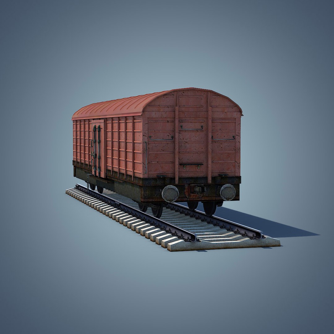 Box car brown 3D - TurboSquid 1263836