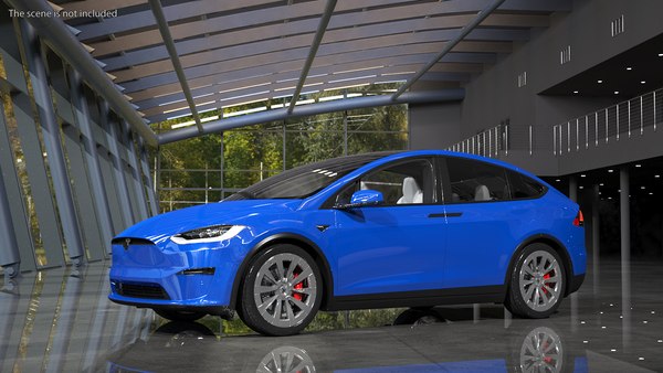Tesla Model X Plaid Rigged 3D model - TurboSquid 1723638