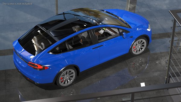 Tesla Model X Plaid Rigged 3D model - TurboSquid 1723638