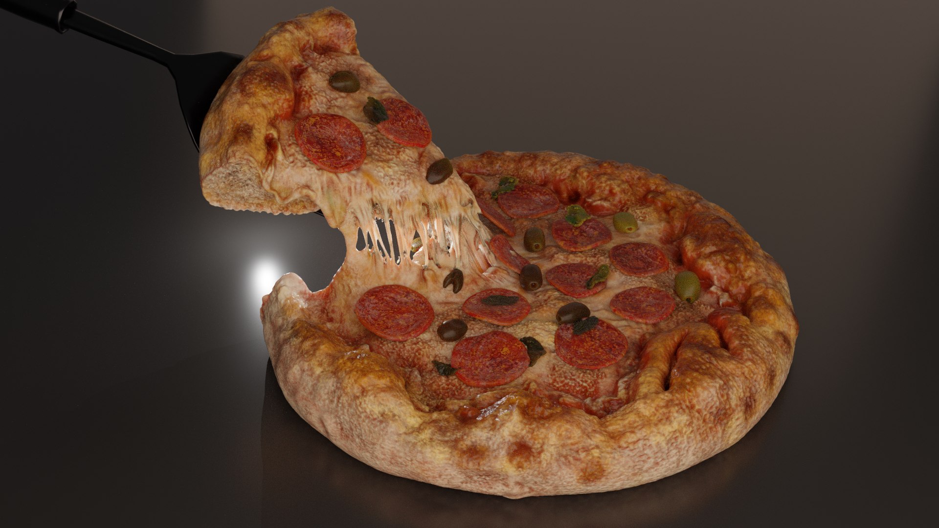 Pizza Extra Cheese 3D - TurboSquid 2297722