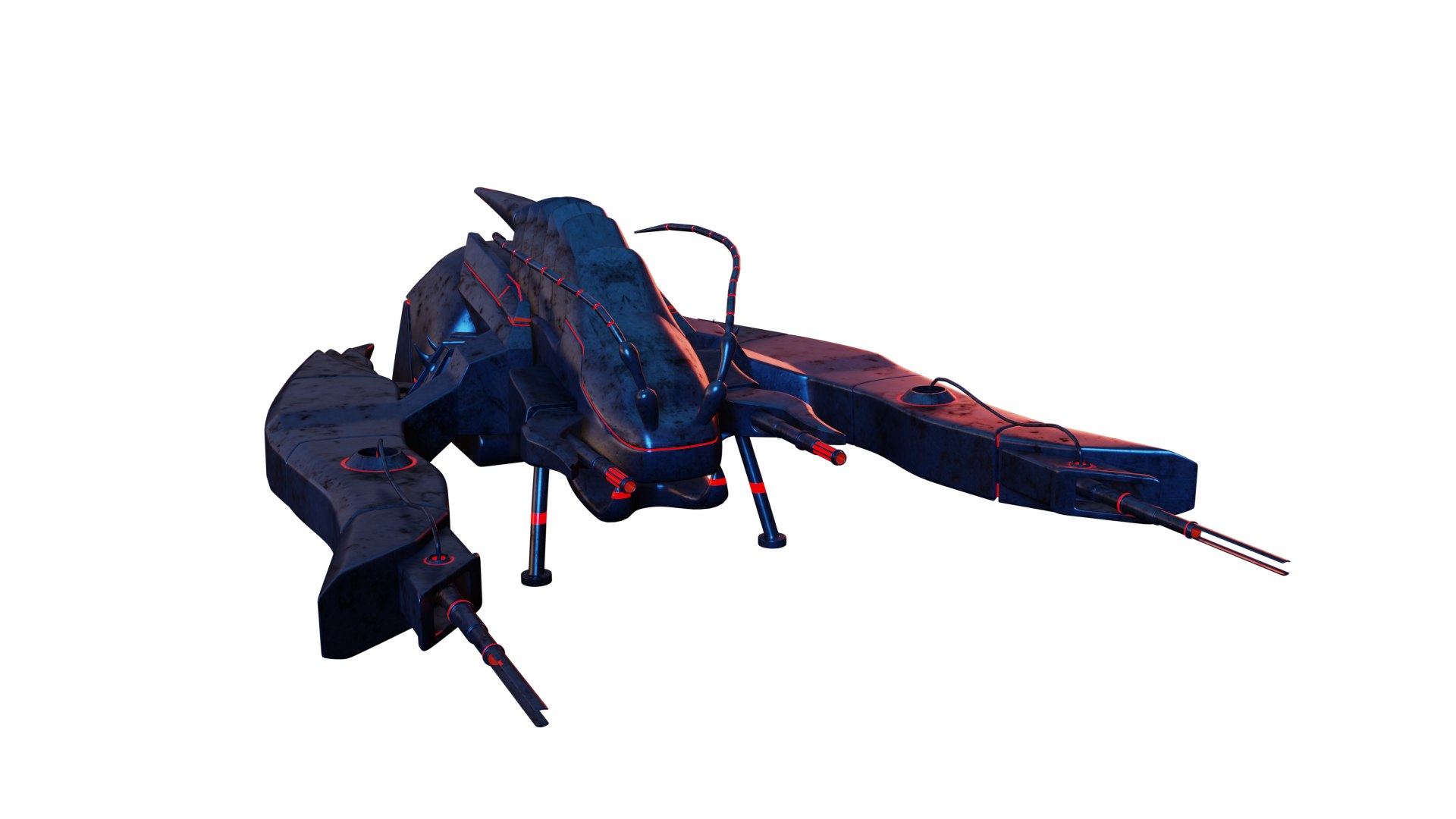 Alien Spaceship 3D - TurboSquid 2228380