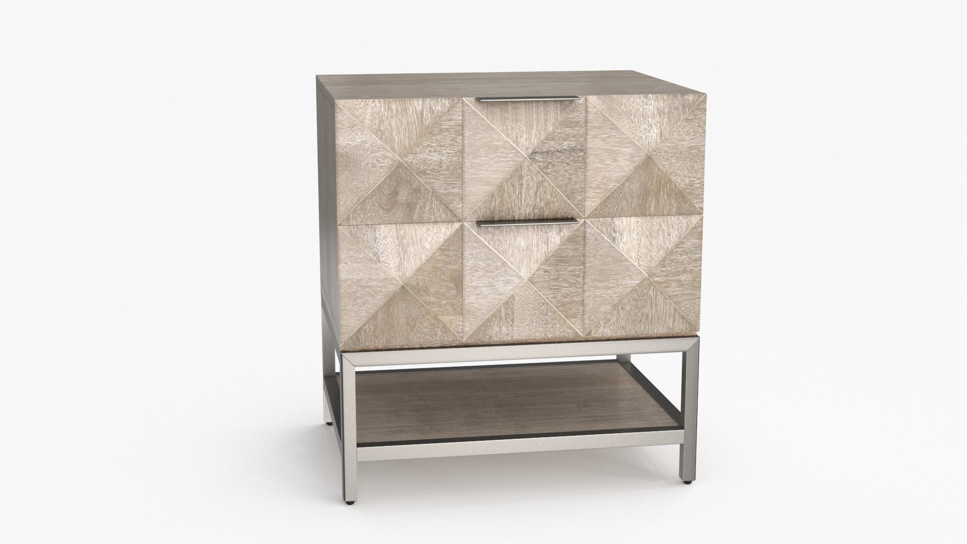 Vesper Nightstand Grey 3D Model - TurboSquid 2267586