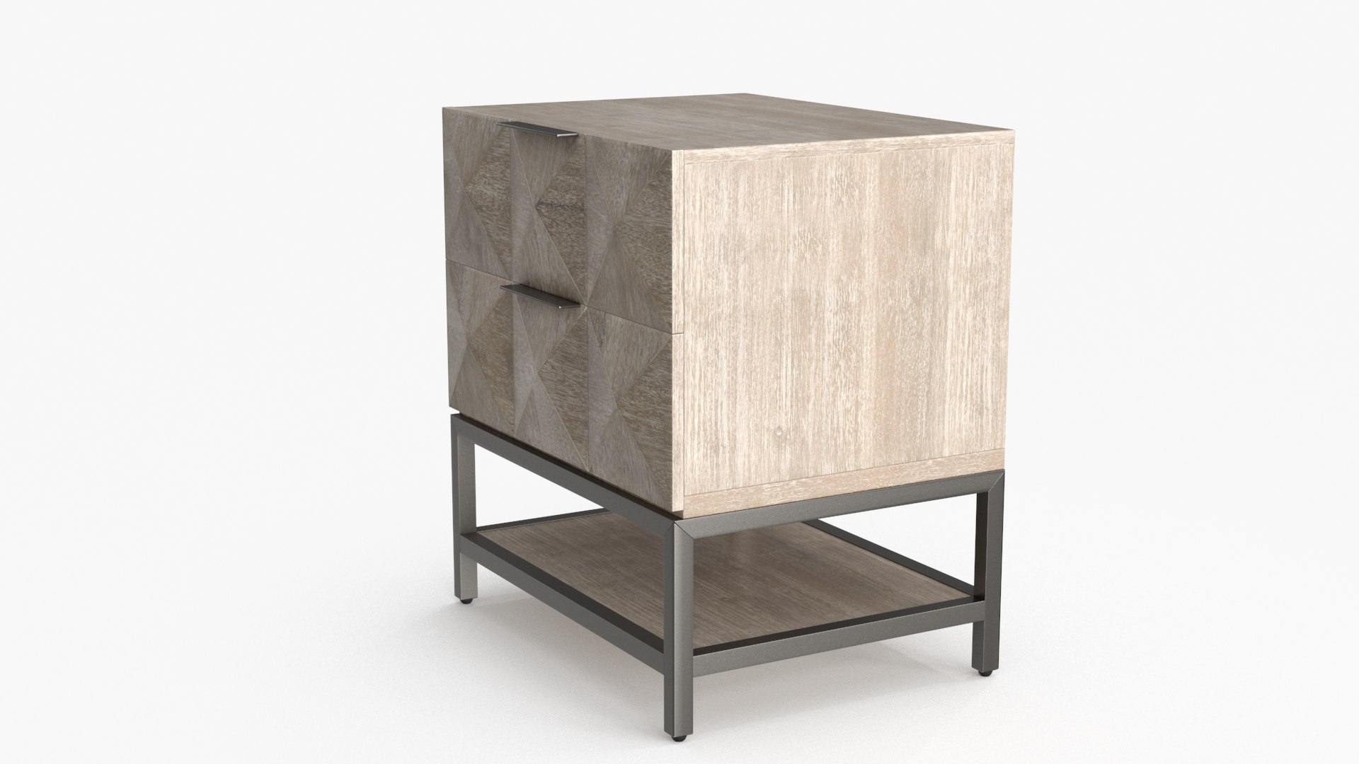 Vesper Nightstand Grey 3D Model - TurboSquid 2267586