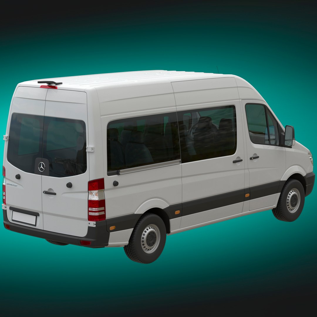 3D Mercedes-Benz Sprinter Passenger L2H2 Model - TurboSquid 1909919