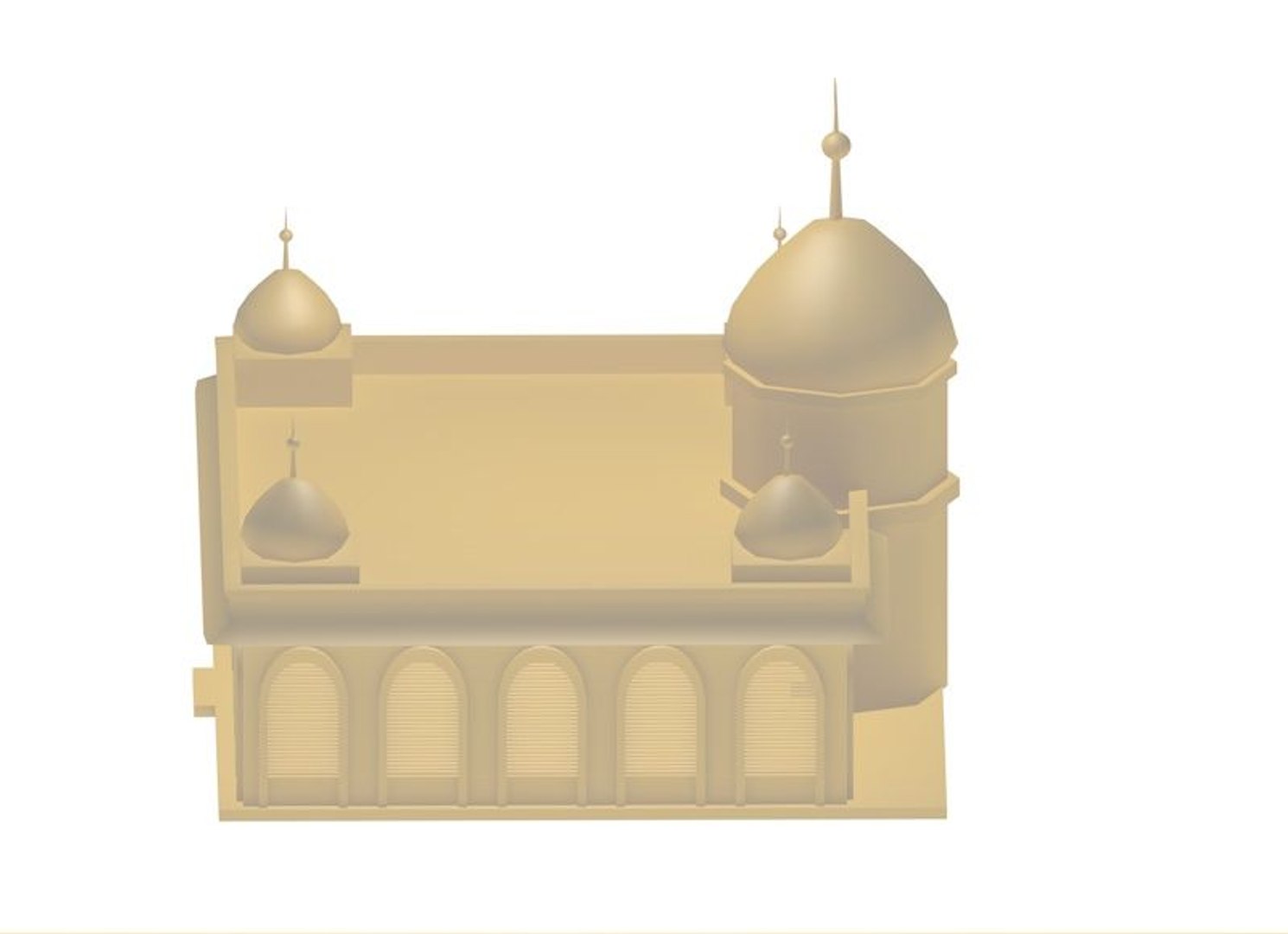 Arabic Building 3d Model