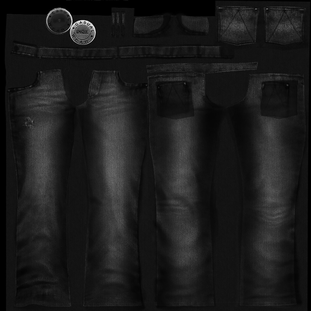 3D Model Mens Jeans Pants V2 - TurboSquid 1914723