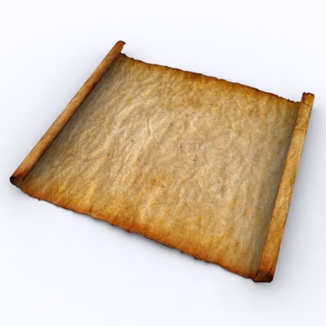 Treasure Scroll Parchment Maps 3d Model