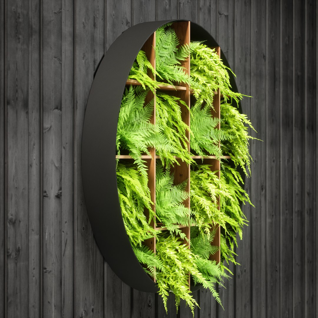 Fern Wall Panel Model - TurboSquid 1245716