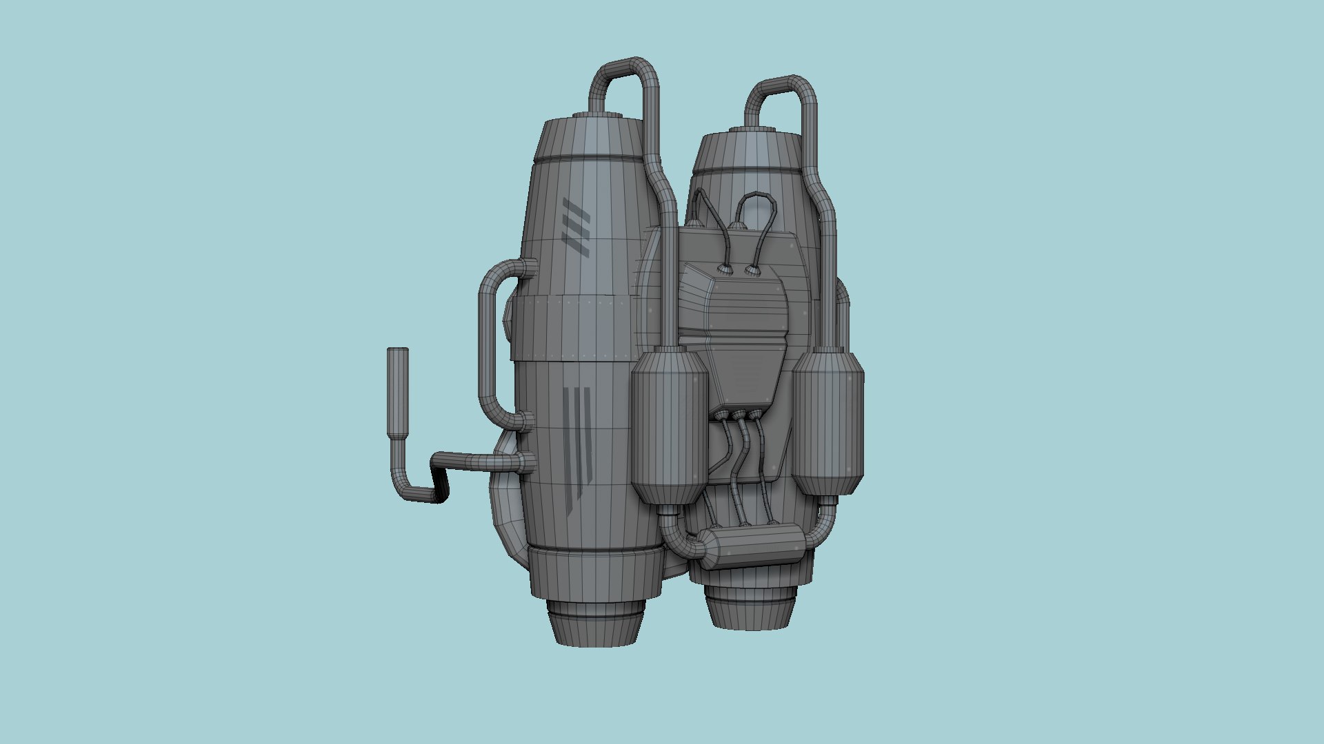 3D Jetpack A09 Steel - SciFi Character Design - TurboSquid 1875843