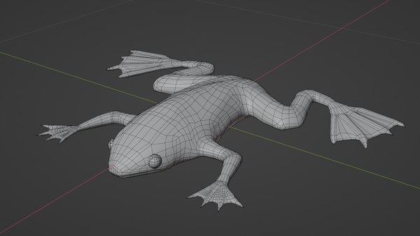 Low Poly African Dwarf Frog 3D - TurboSquid 1980556