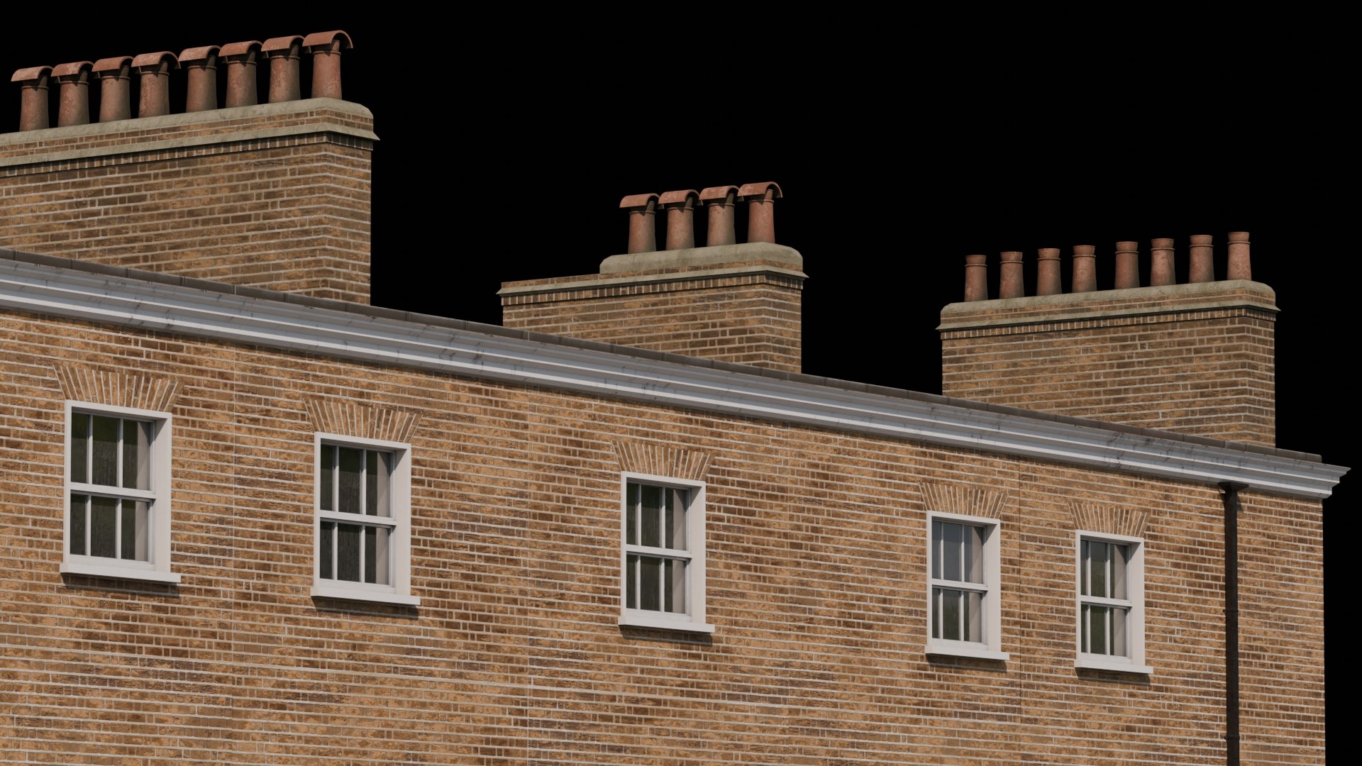 Modular 4th Floor London House Model - TurboSquid 2190040
