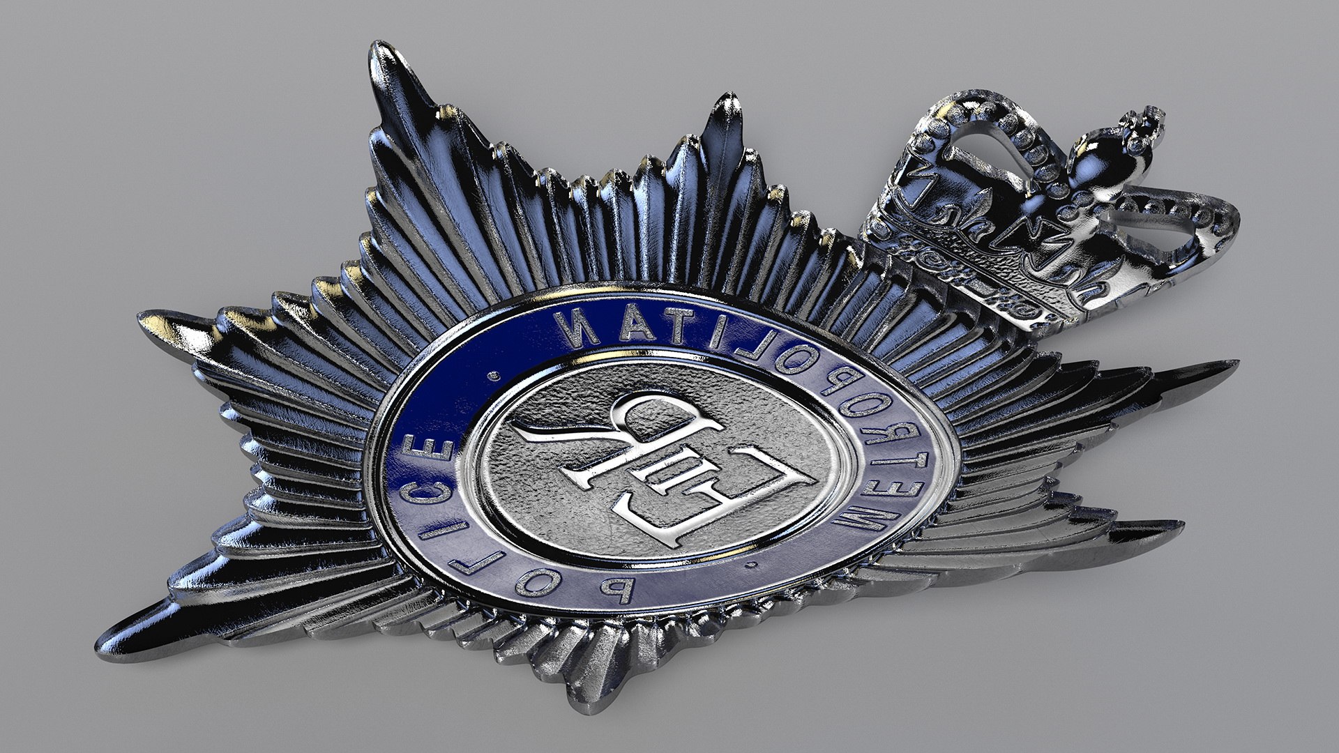3D British Metropolitan Police Badge - TurboSquid 2224673