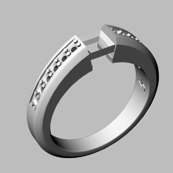 3d wedding band model