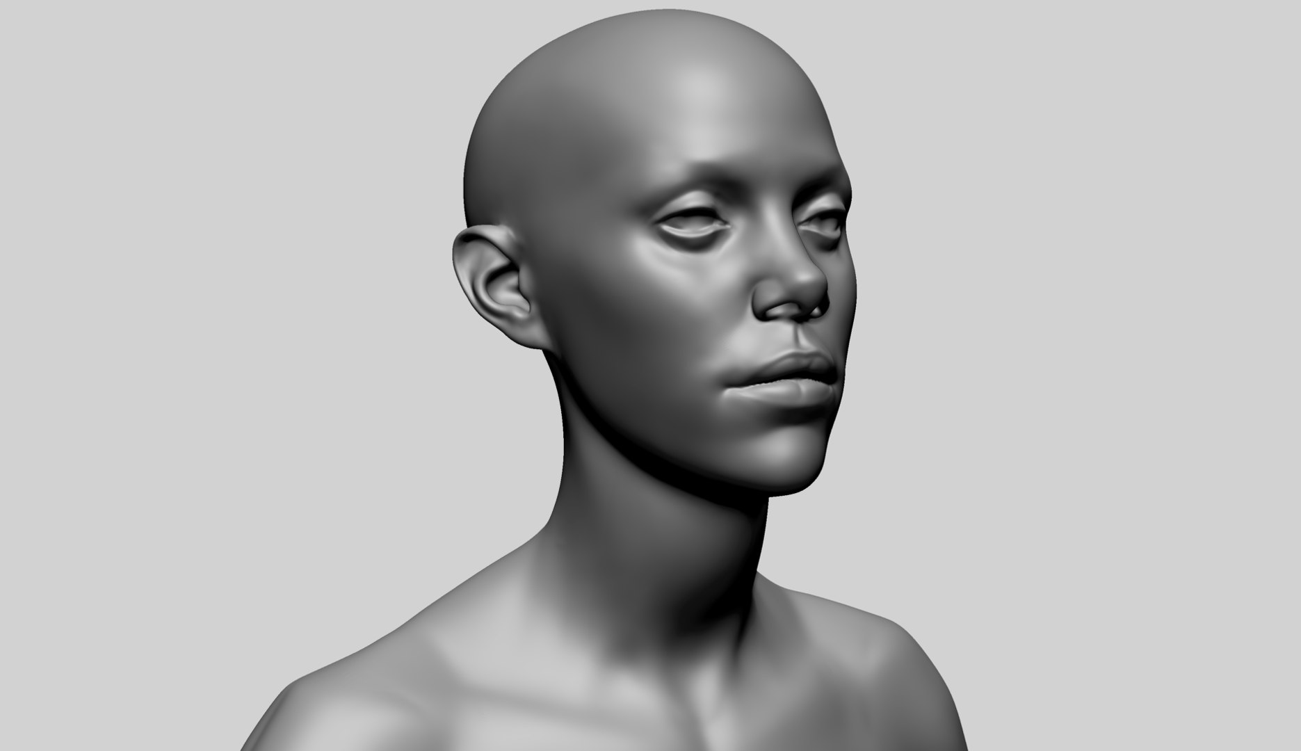 Female Upper Body Model - TurboSquid 2204795