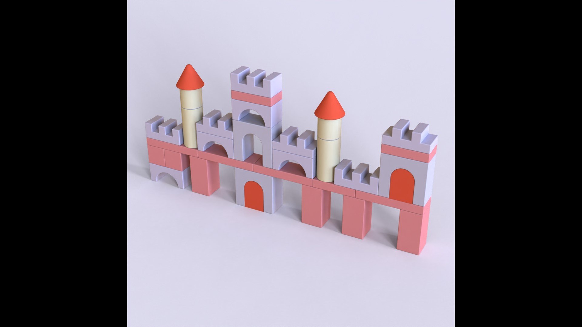 3D Castle Building Blocks Model - TurboSquid 2394981