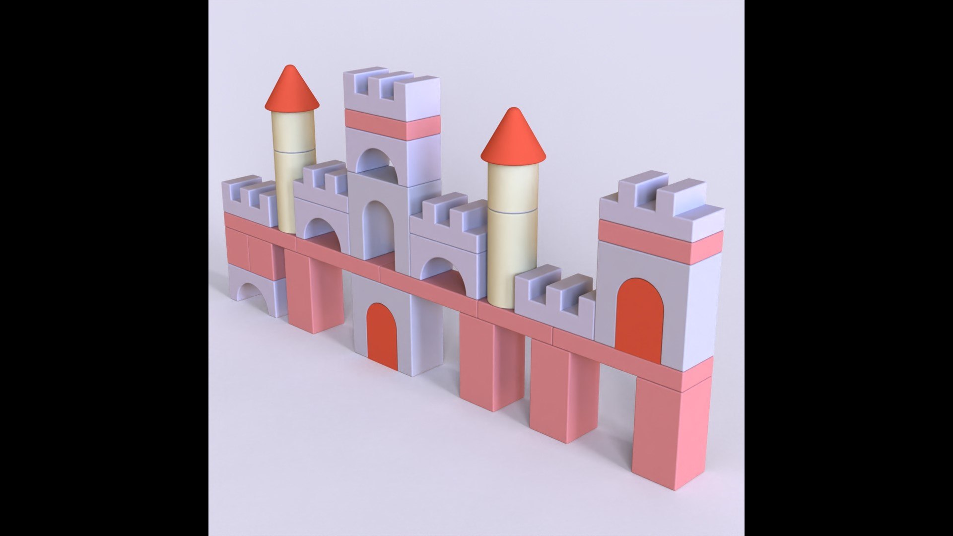 3D Castle Building Blocks Model - TurboSquid 2394981