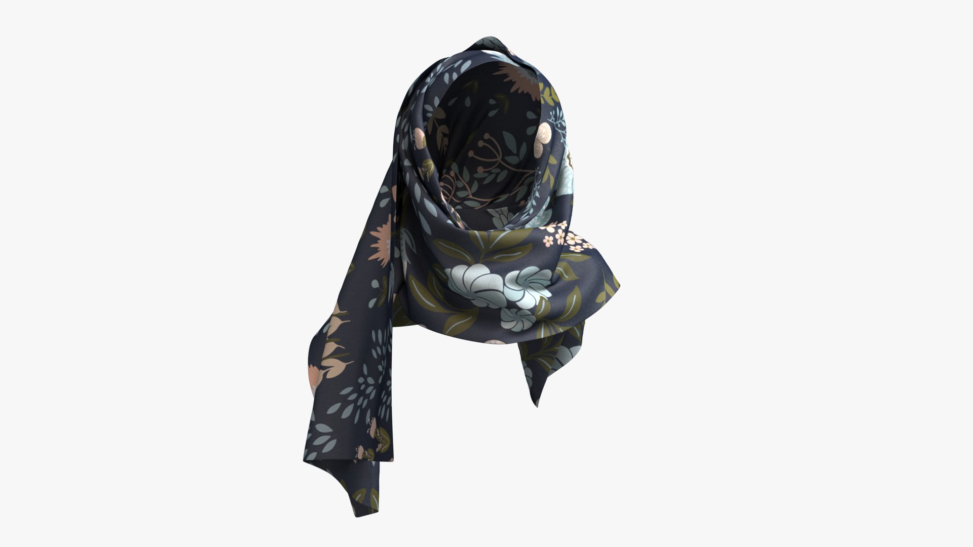 3D model Scarf and Gucci Plane Shawl Collection 002 - TurboSquid 1923758