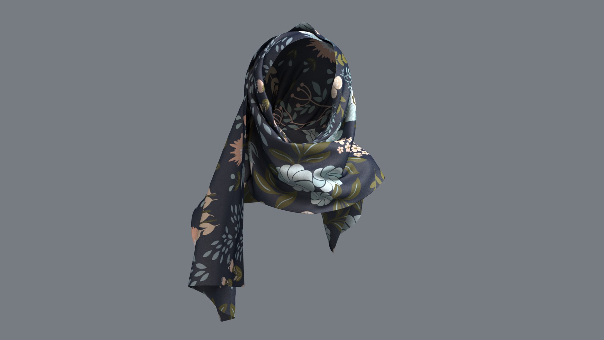3D model Scarf and Gucci Plane Shawl Collection 002 - TurboSquid 1923758