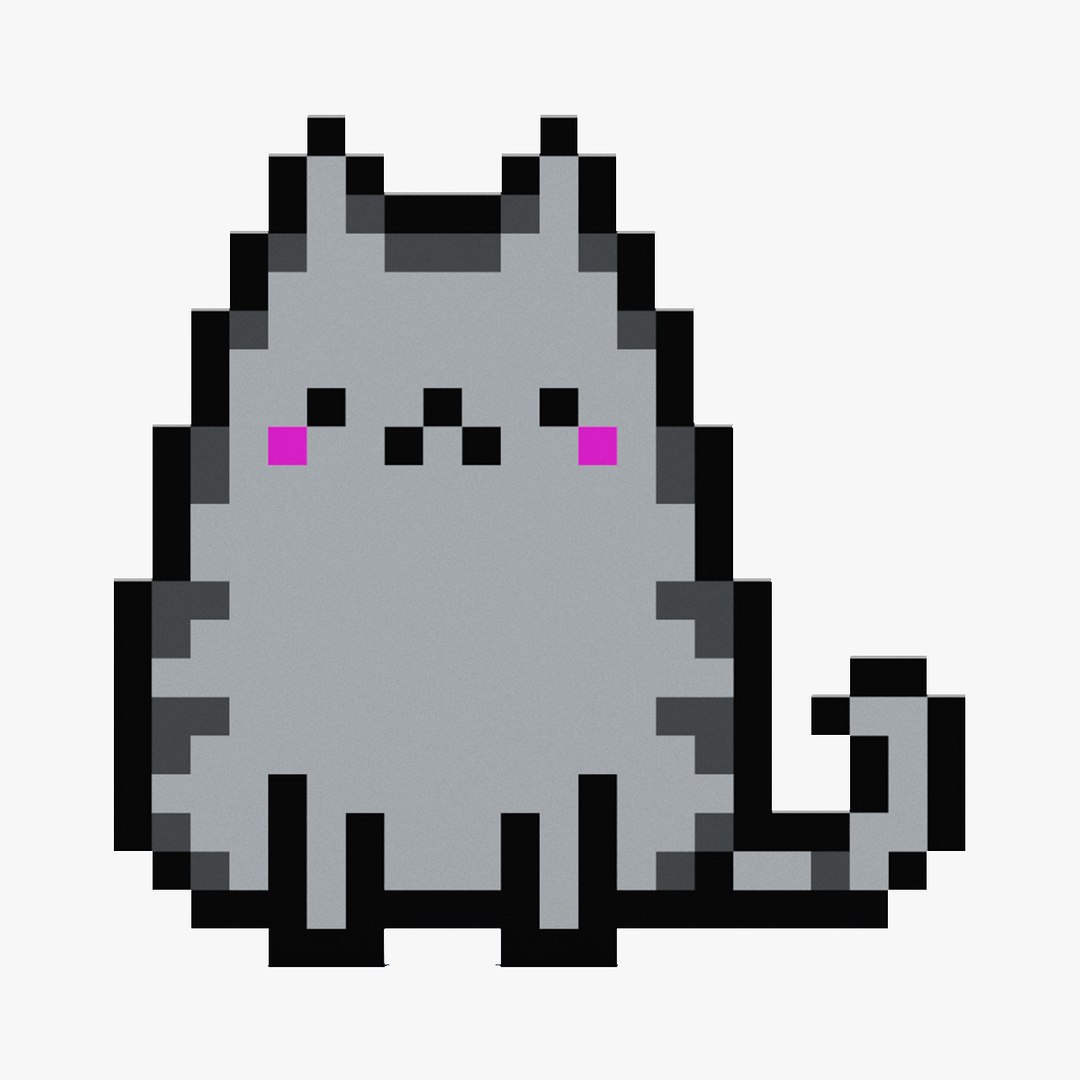 Pixel Cat 3D model - TurboSquid 1976135