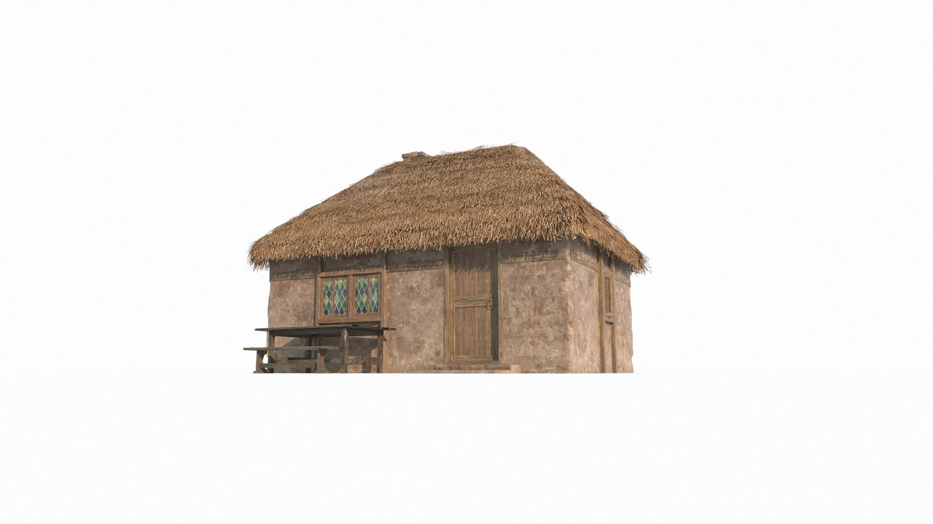 3D Primitive Ancient Thatched Hut Model - TurboSquid 2359185